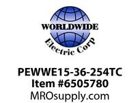 WWE PEWWE15-36-254TC 15 HP 3600 RPM 230/460V 254TC FRAME C-FACE WITH ...