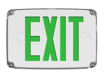 RAB EXITOUT-GC OUTDOOR EXIT SIGN 1-FACE GREEN LETTERS COLD WEATHER ...