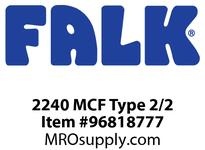 Falk 2240 MCF Type 2/2 Rigid Coupling 2240 MCF Complete Straight Bored ...