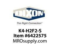 Dixon K4-H2F2-S 1/4 ISO-B PLUG 1/4 F-NPTF - MROSupply.com