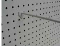 Fastube Peg Board 48 4 x 8 Peg Board (White) w/ Frame and Casters ...